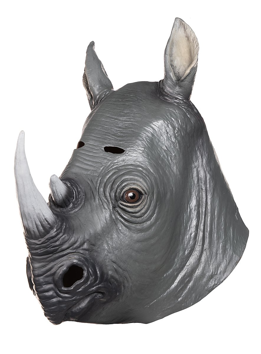 Masque de rhinocéros en latex - maskworld.com
