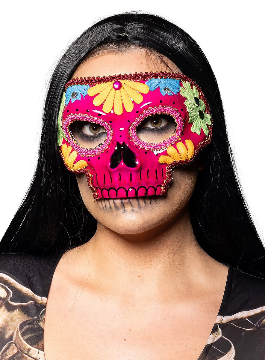 Masque Sugar Skull rose - maskworld.com