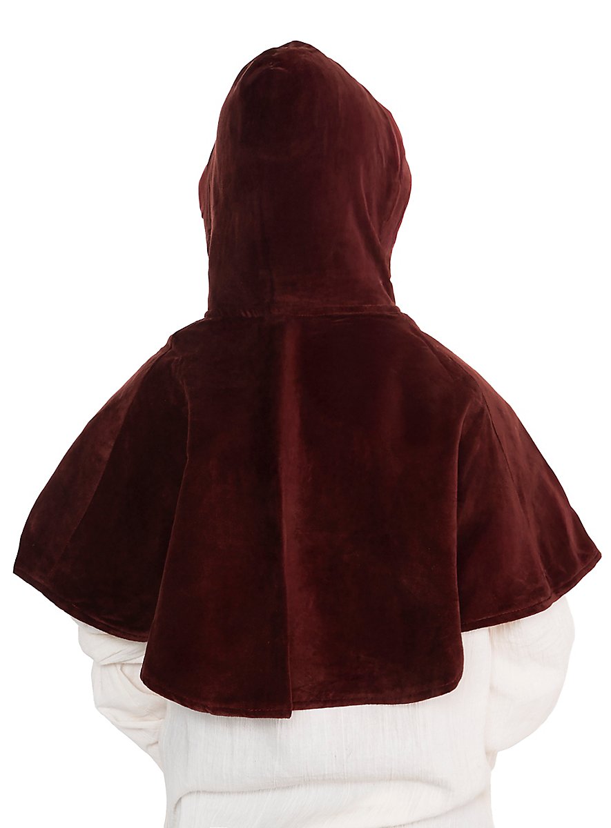 Medieval velvet hood - Viola - maskworld.com
