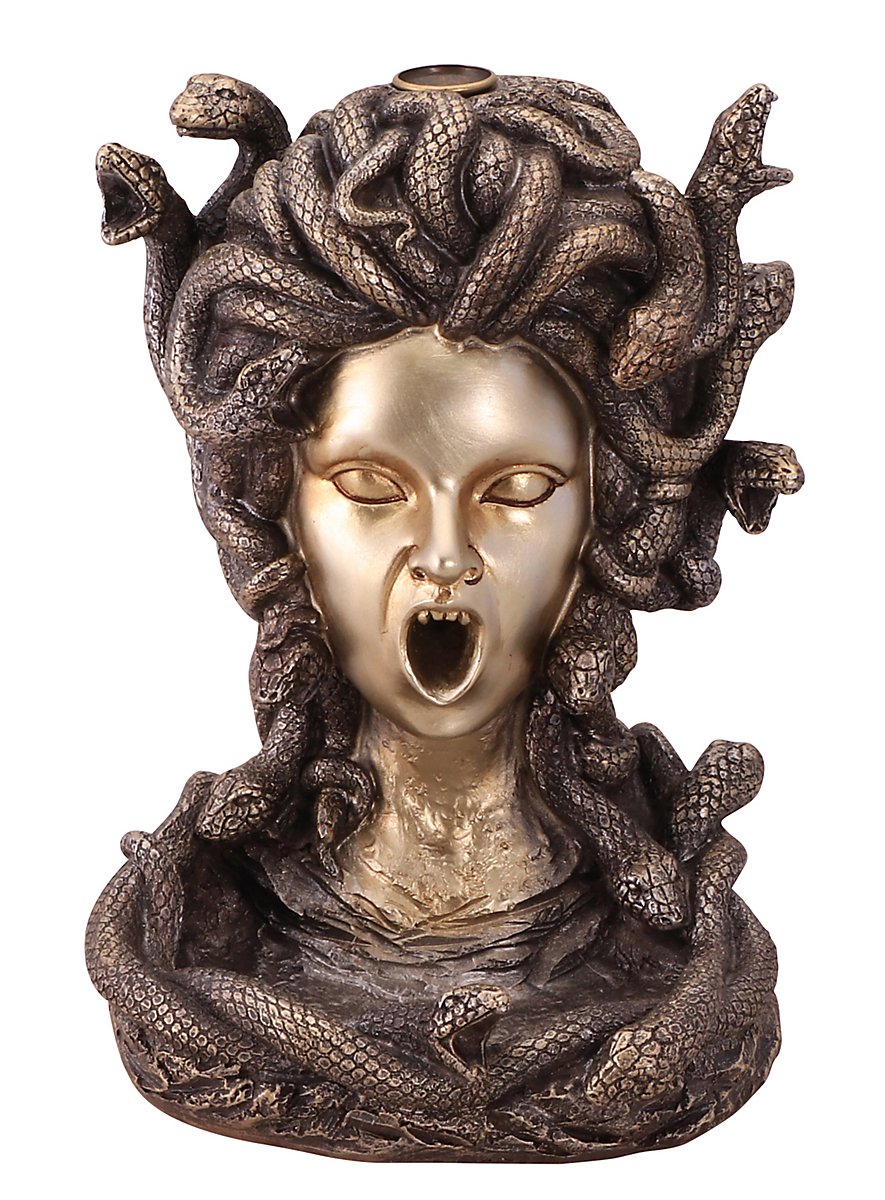 Medusa Smoking Fountain Halloween Decoration - maskworld.com