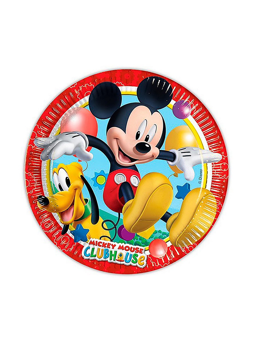 Mickey Mouse paper plates 8 pieces - maskworld.com