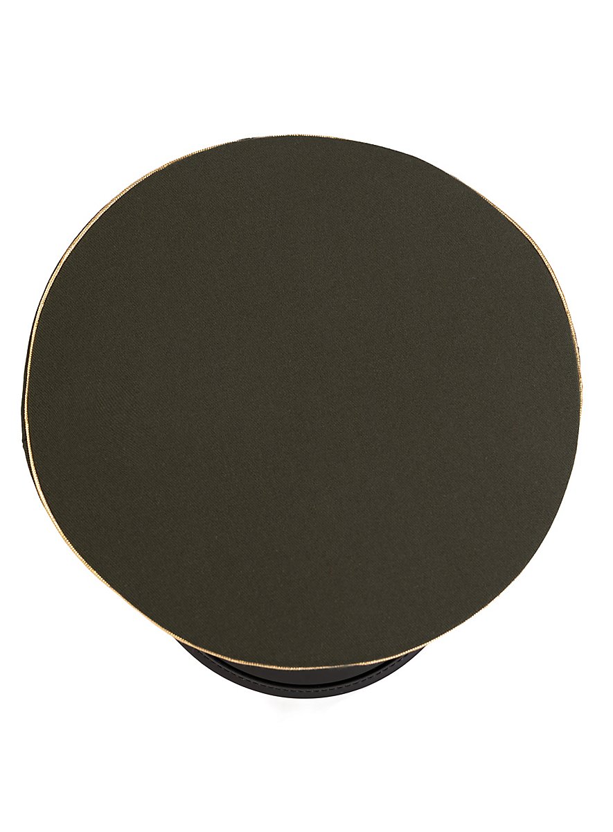 Military Cap – Green with Triple Gold Piping - maskworld.com