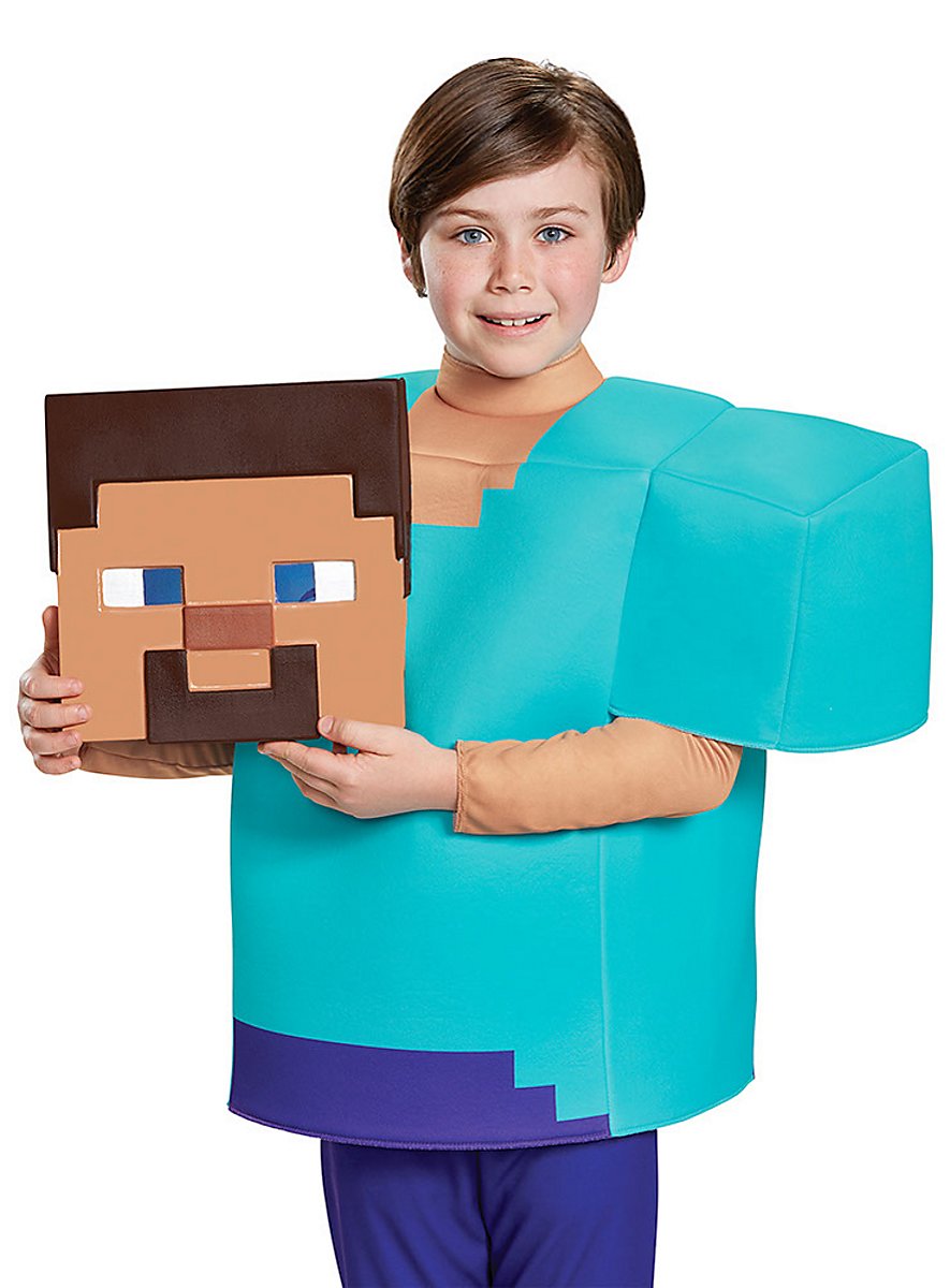 Minecraft – Disfraz Clásico de Steve para Niños - maskworld.com