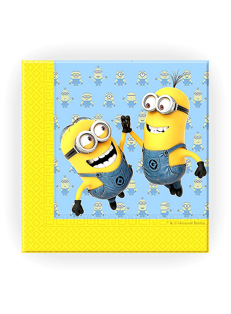 Minions napkins 20 pieces - maskworld.com