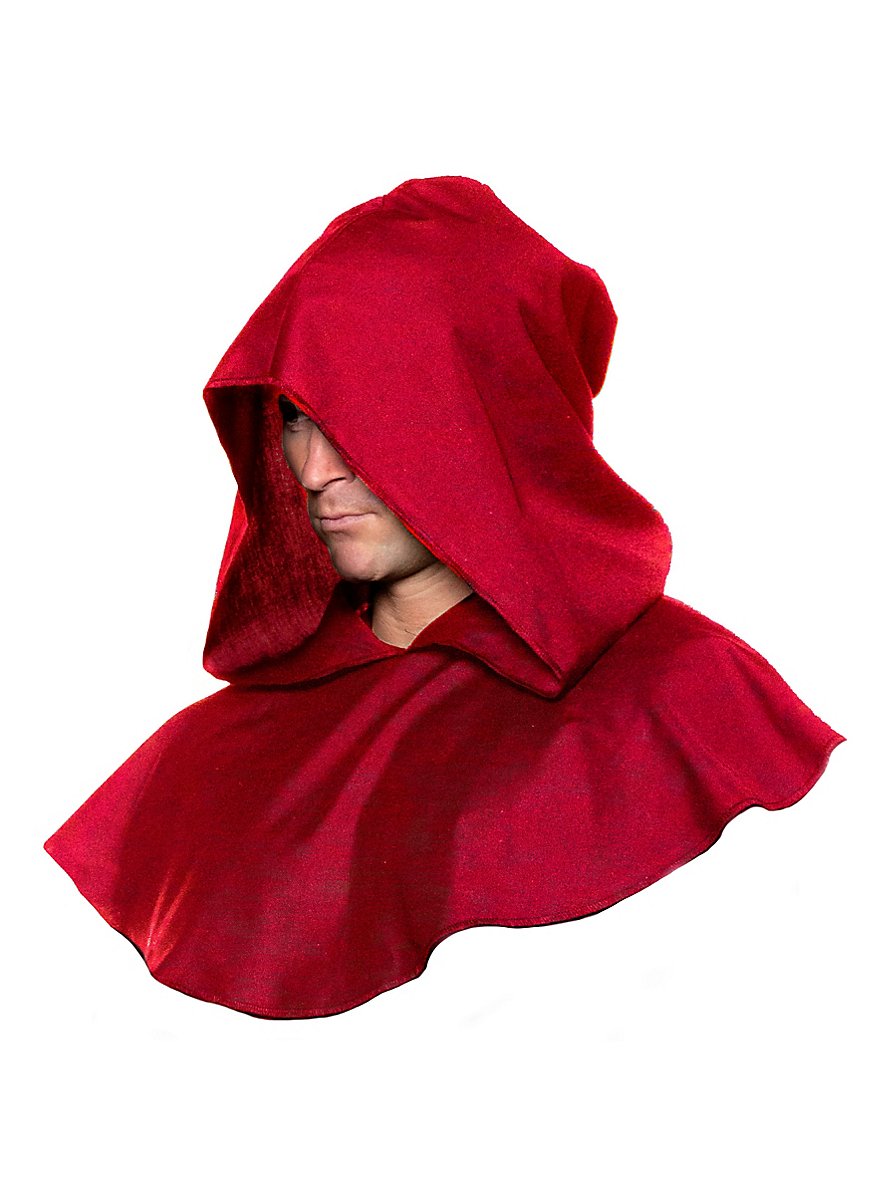 Monk hooded throw red - maskworld.com