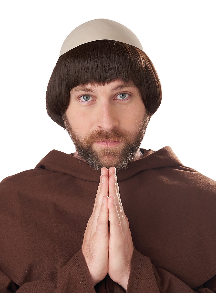 Monk Wig with Bald Head - maskworld.com