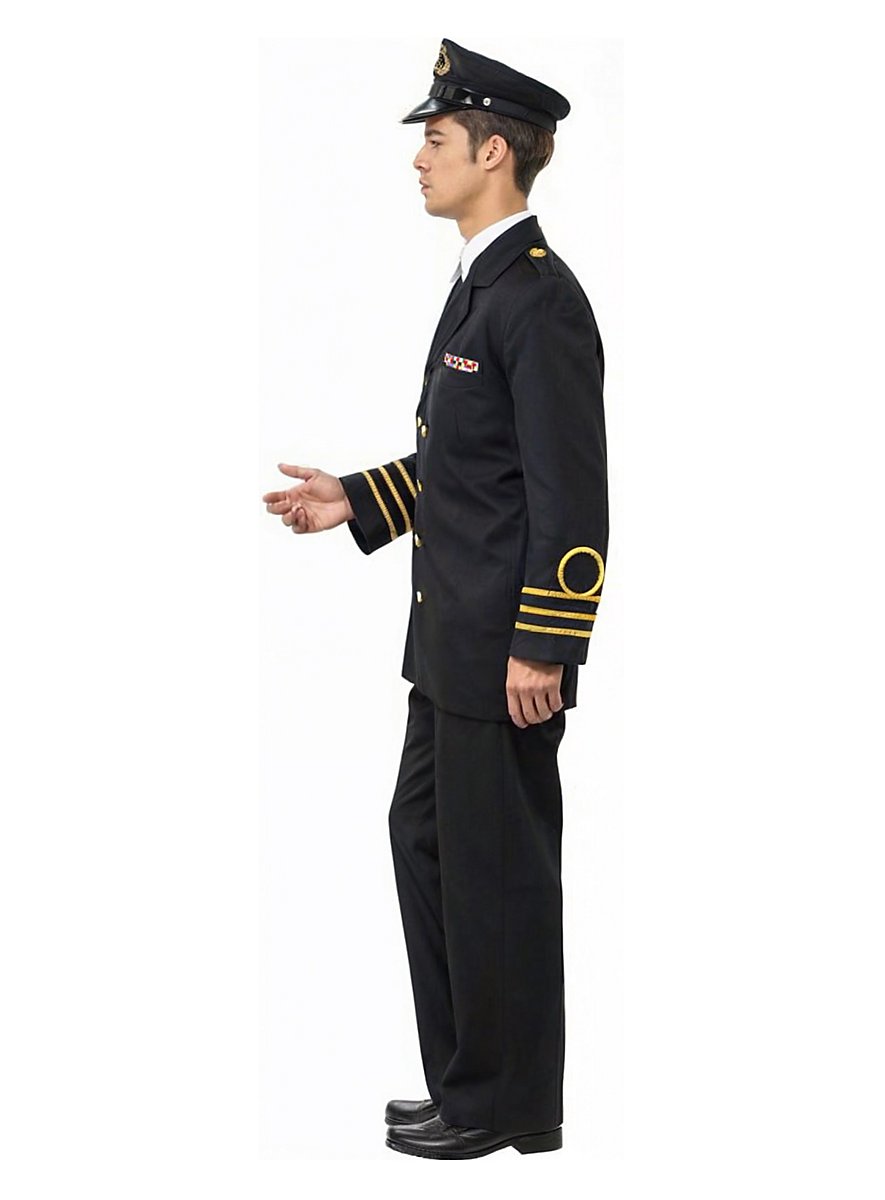 Naval officer costume black - maskworld.com