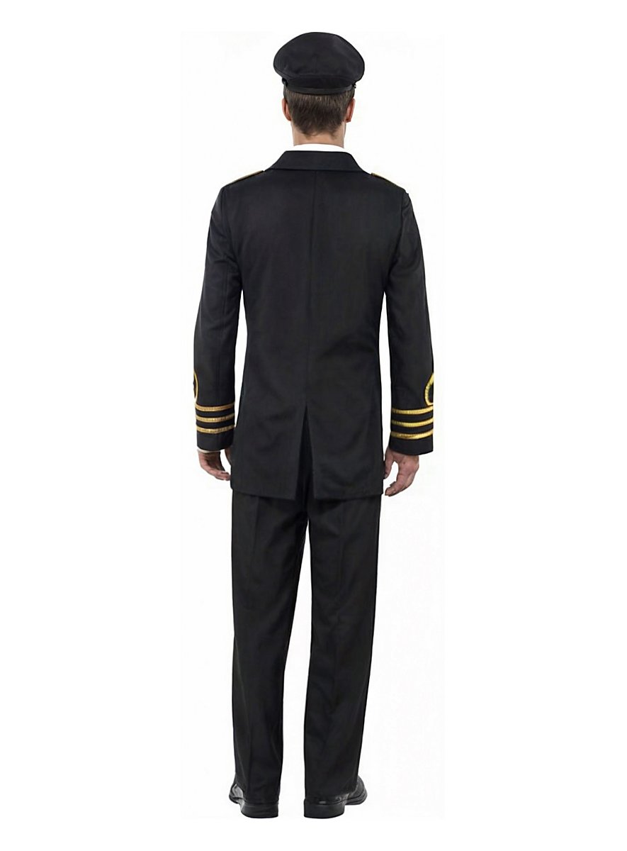 Naval officer costume black - maskworld.com