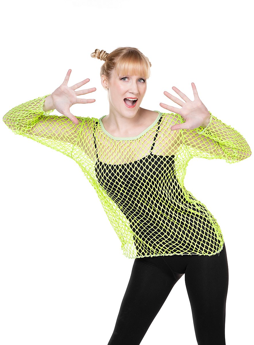 Net shirt neon-green - maskworld.com
