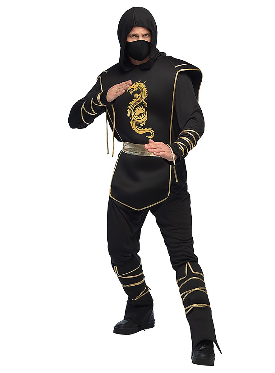 Ninja Kostüm Golden Dragon - maskworld.com