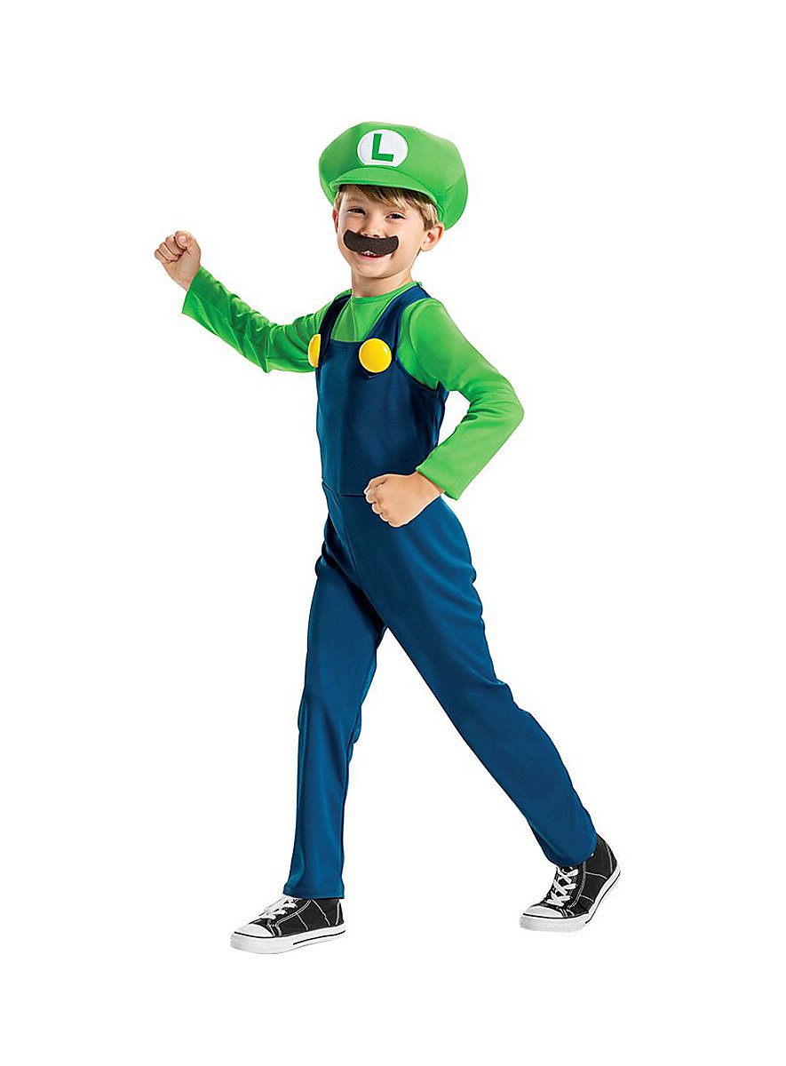 Nintendo - Déguisement Super Mario Luigi pour enfants - maskworld.com