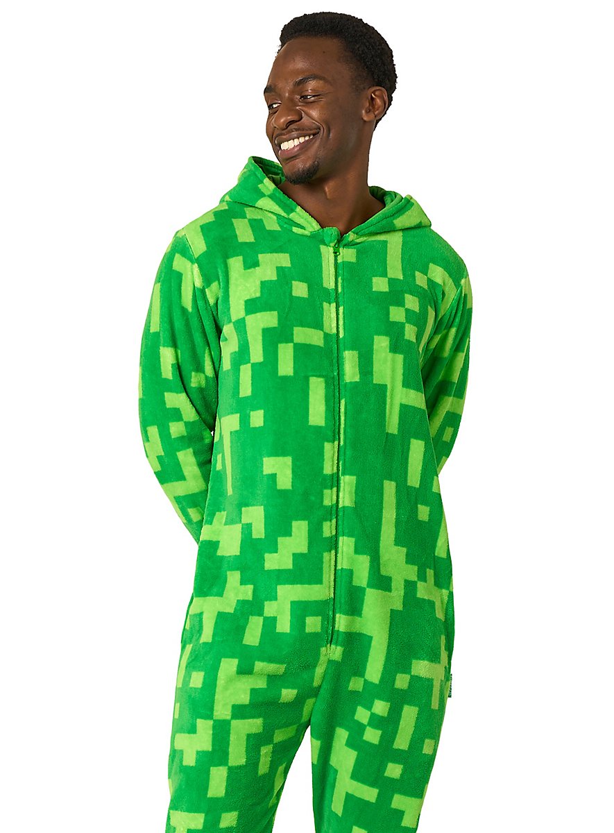 OppoSuits Minecraft Creeper Onesie - maskworld.com