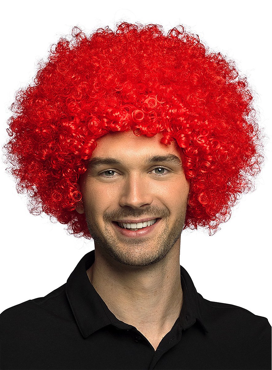 Parrucca Afro XXL rossa - maskworld.com