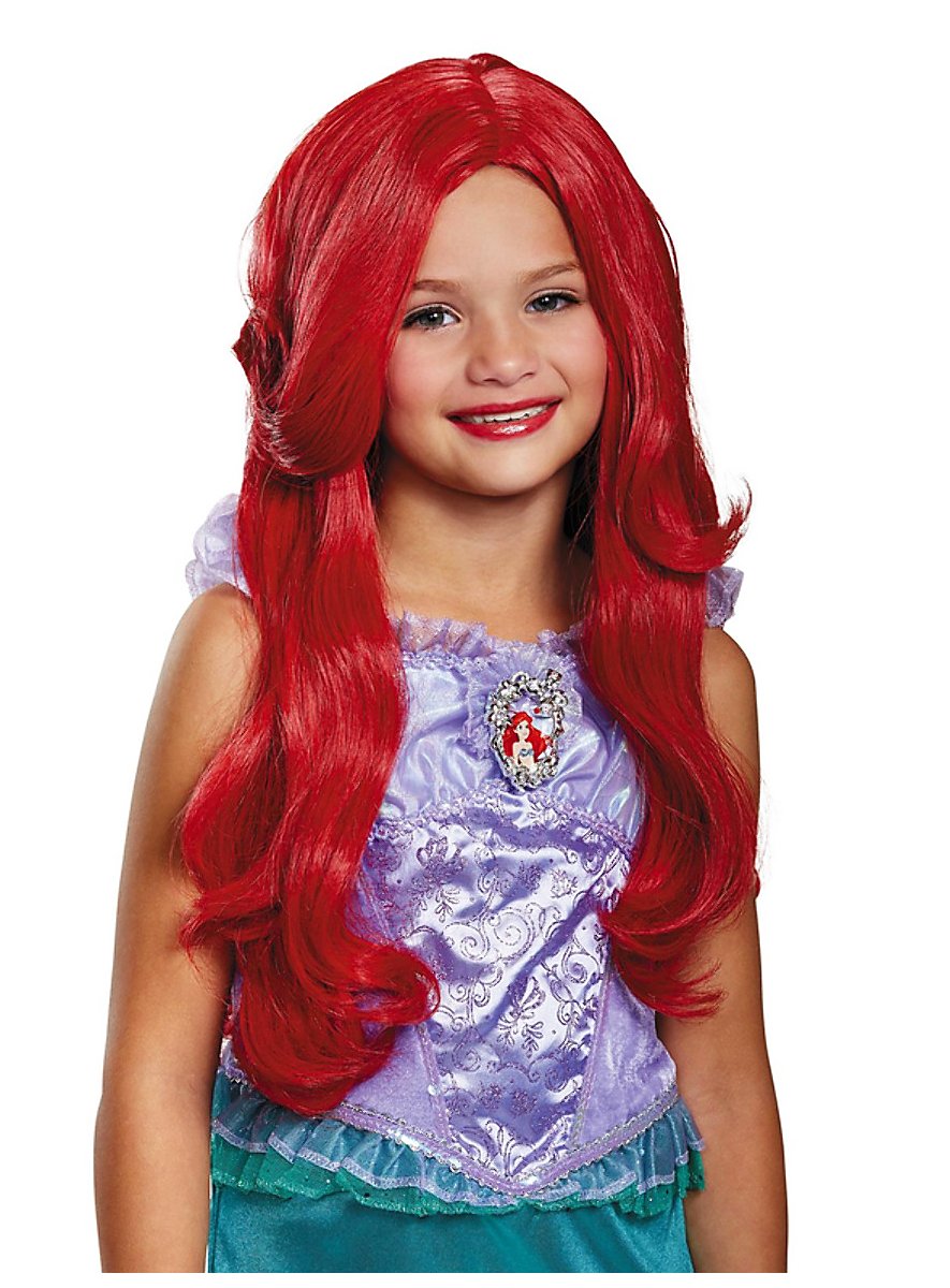 Parrucca Ariel della Principessa Disney per bambini - maskworld.com