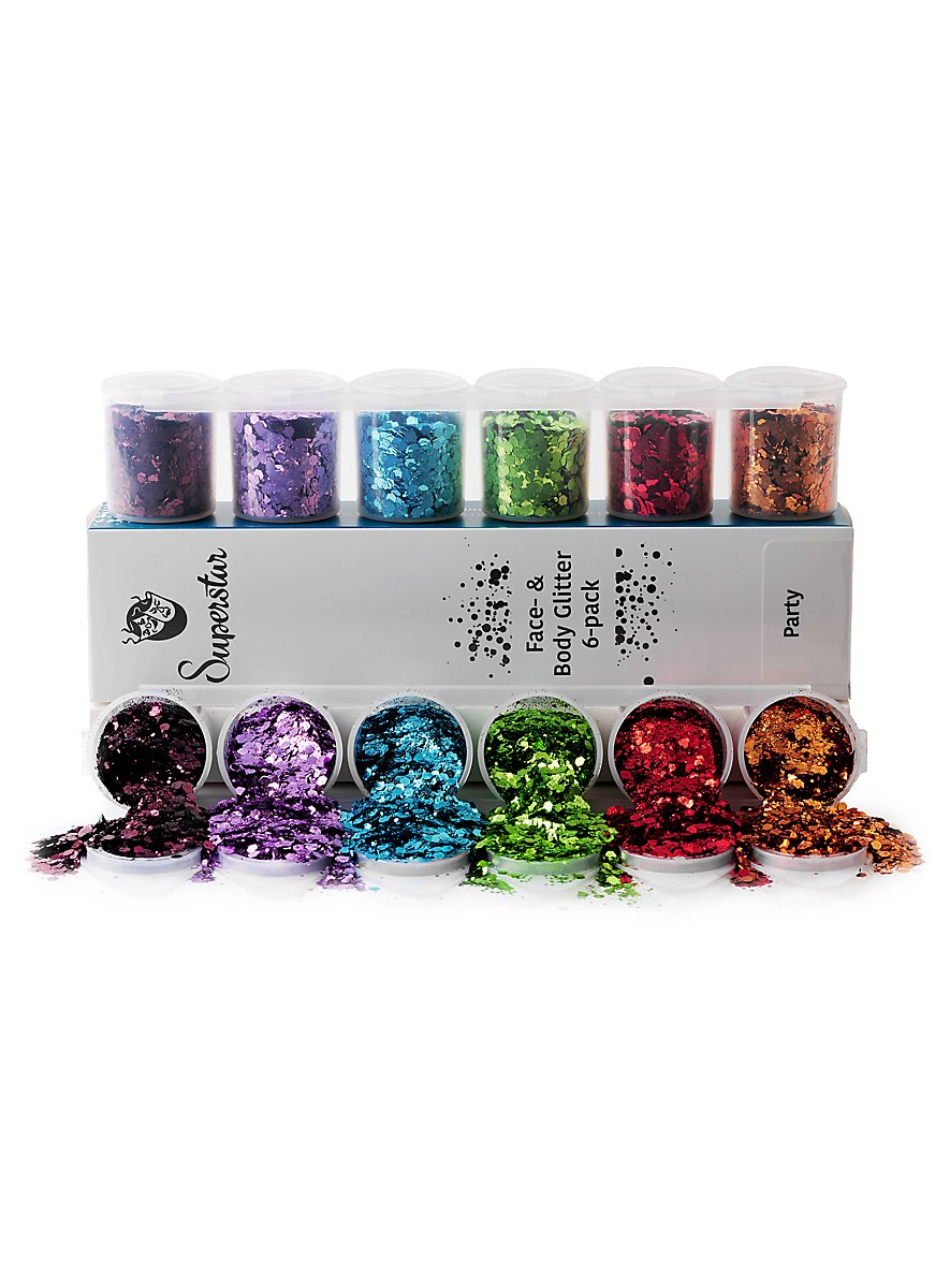 Party glitter mix coarse 130 ml - maskworld.com
