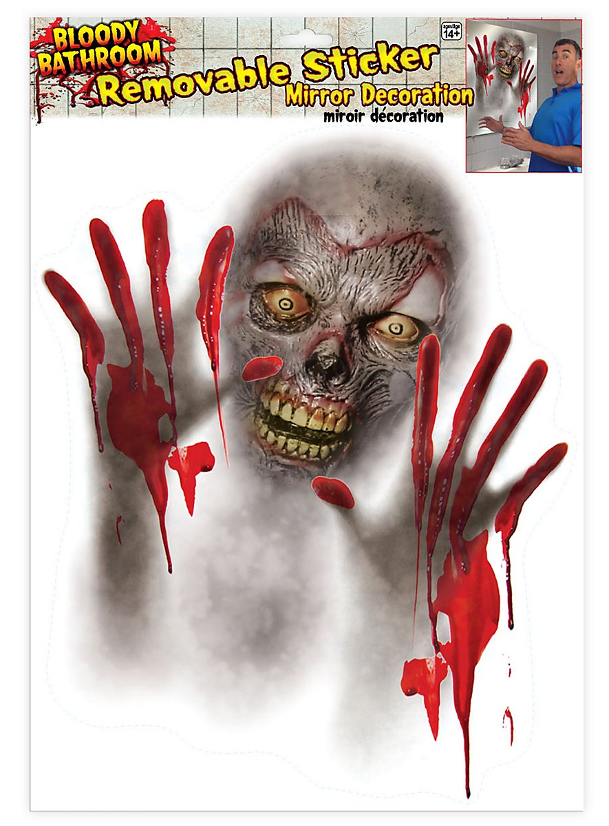 Pegatina De Espejo Embrujado Decoración Halloween - maskworld.com