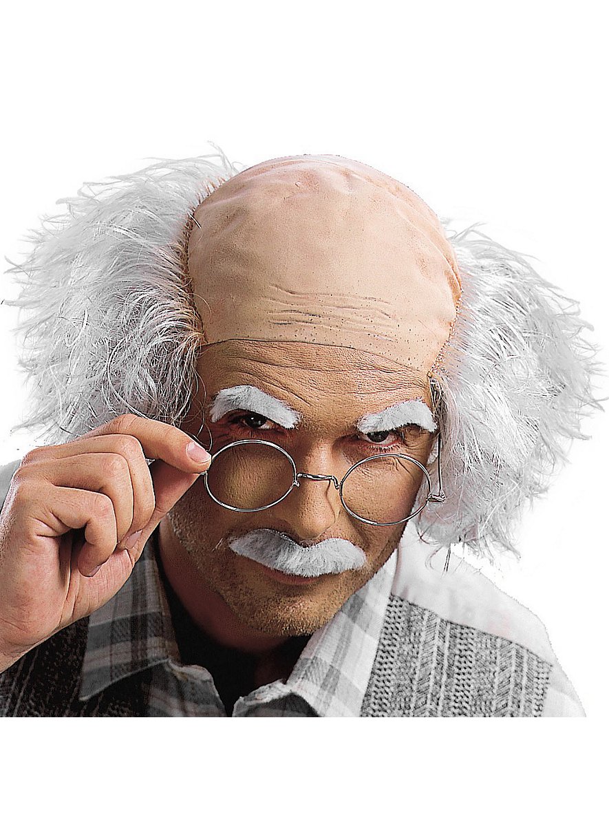 Perruque de professeur distrait - maskworld.com