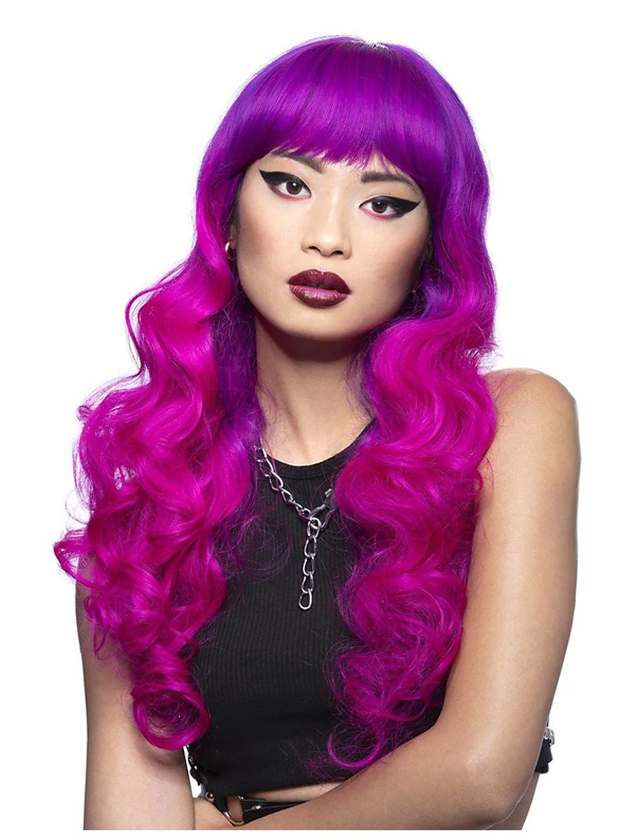 Perruque Manic Panic - violette, longue, ondulée - maskworld.com