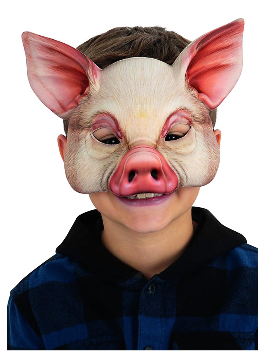 Pig mask for children - maskworld.com