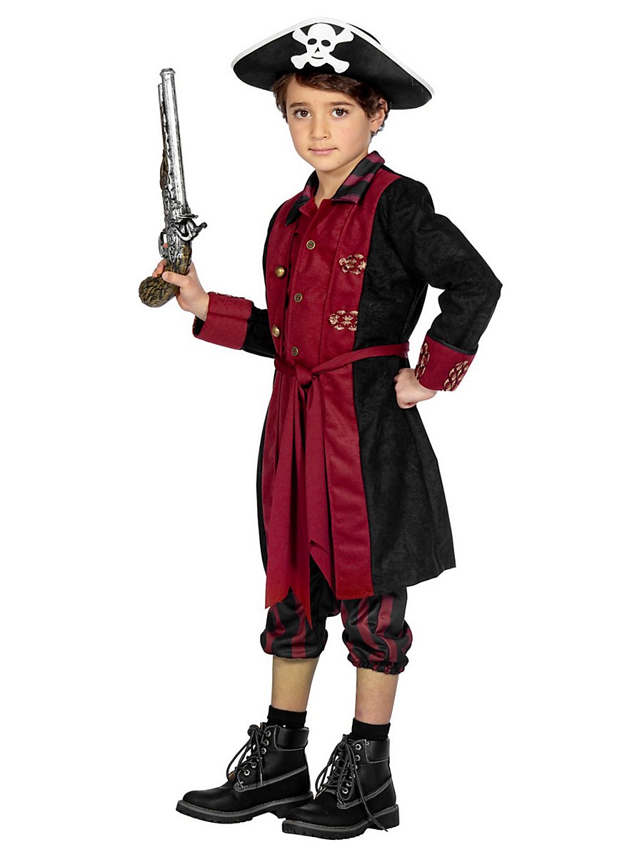 Pirate outfit wine red for boys - maskworld.com