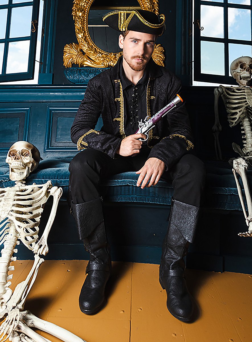 Piraten Dreispitz mit Goldborte - maskworld.com