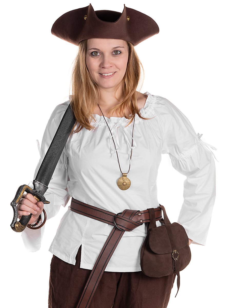 Piratenhut Dreispitz aus Wollfilz - Henry - maskworld.com