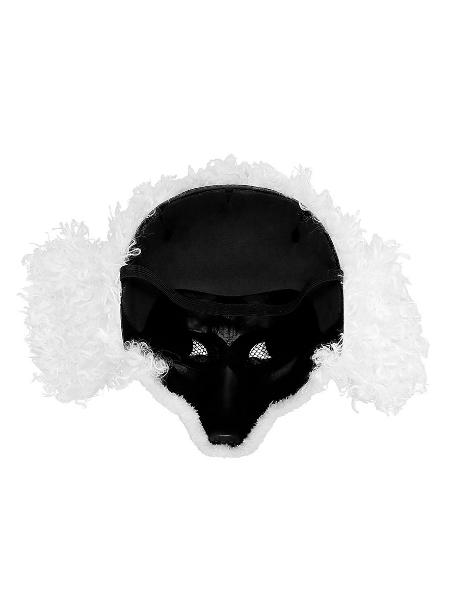 Plush poodle half mask - maskworld.com