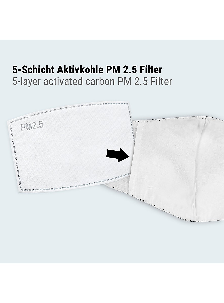 PM 2.5 Filters for fabric masks - 50 pieces - maskworld.com