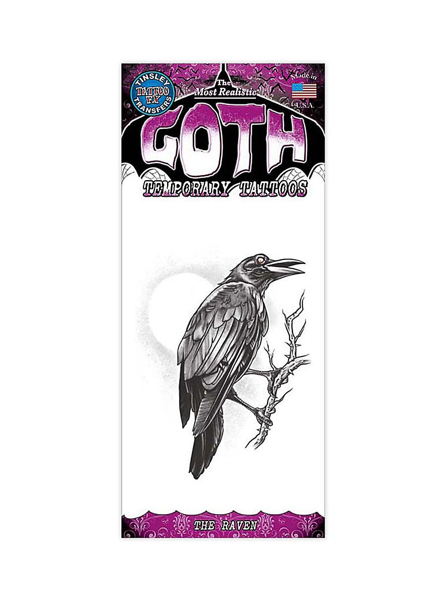 Raaf Gothic plak-tattoo - maskworld.com