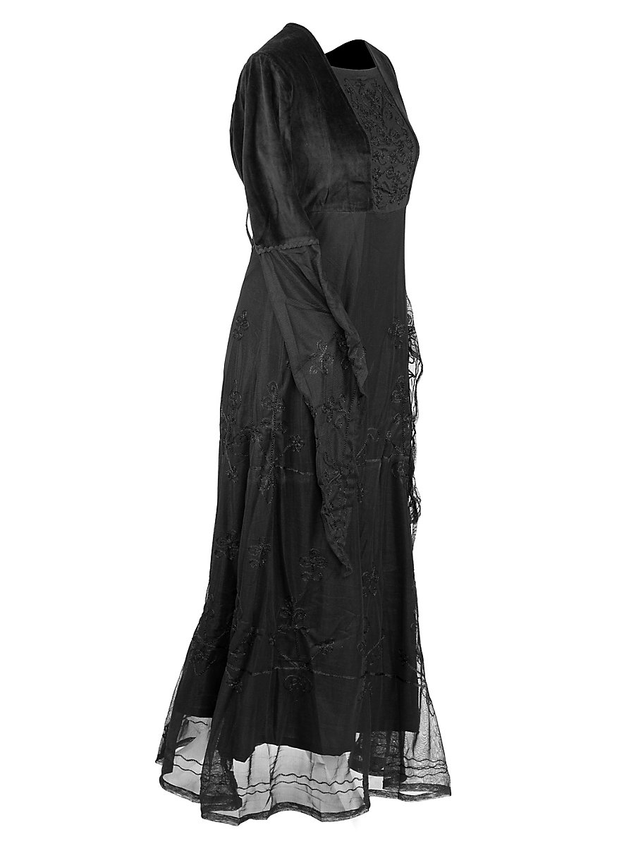 Robe Renaissance en tulle noir - maskworld.com