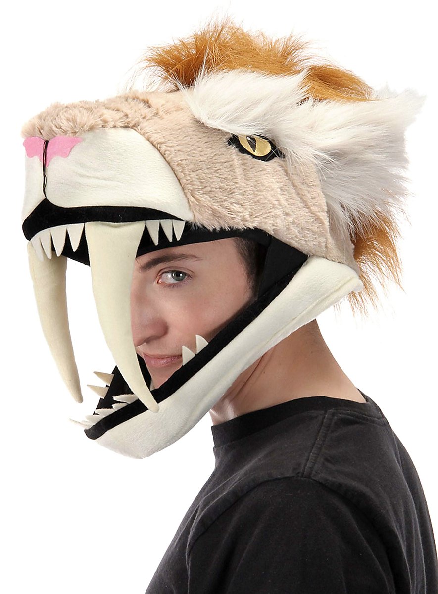 Sabre-toothed tiger headgear - maskworld.com