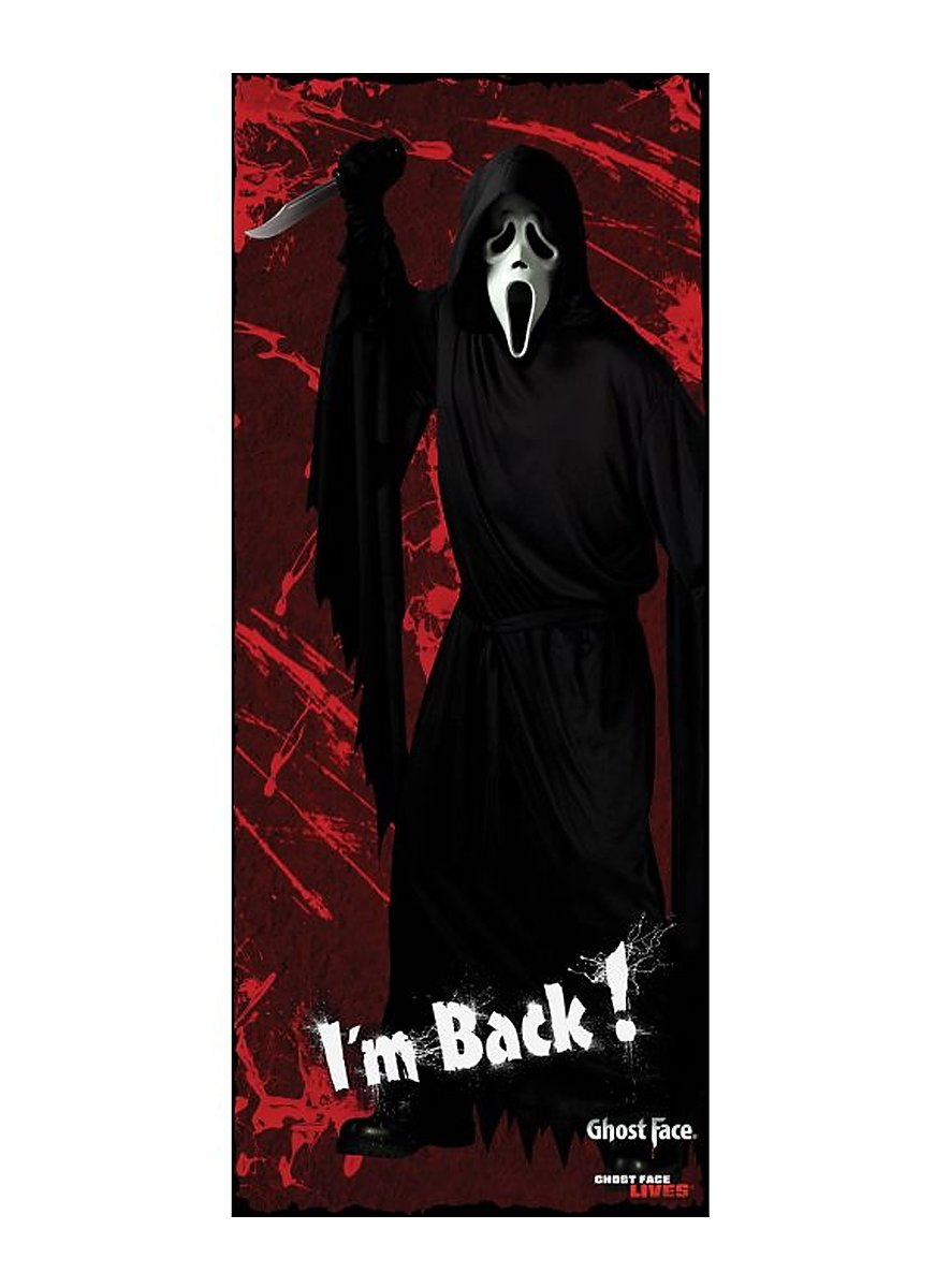 Scream - Ghostface Halloween door decoration - maskworld.com