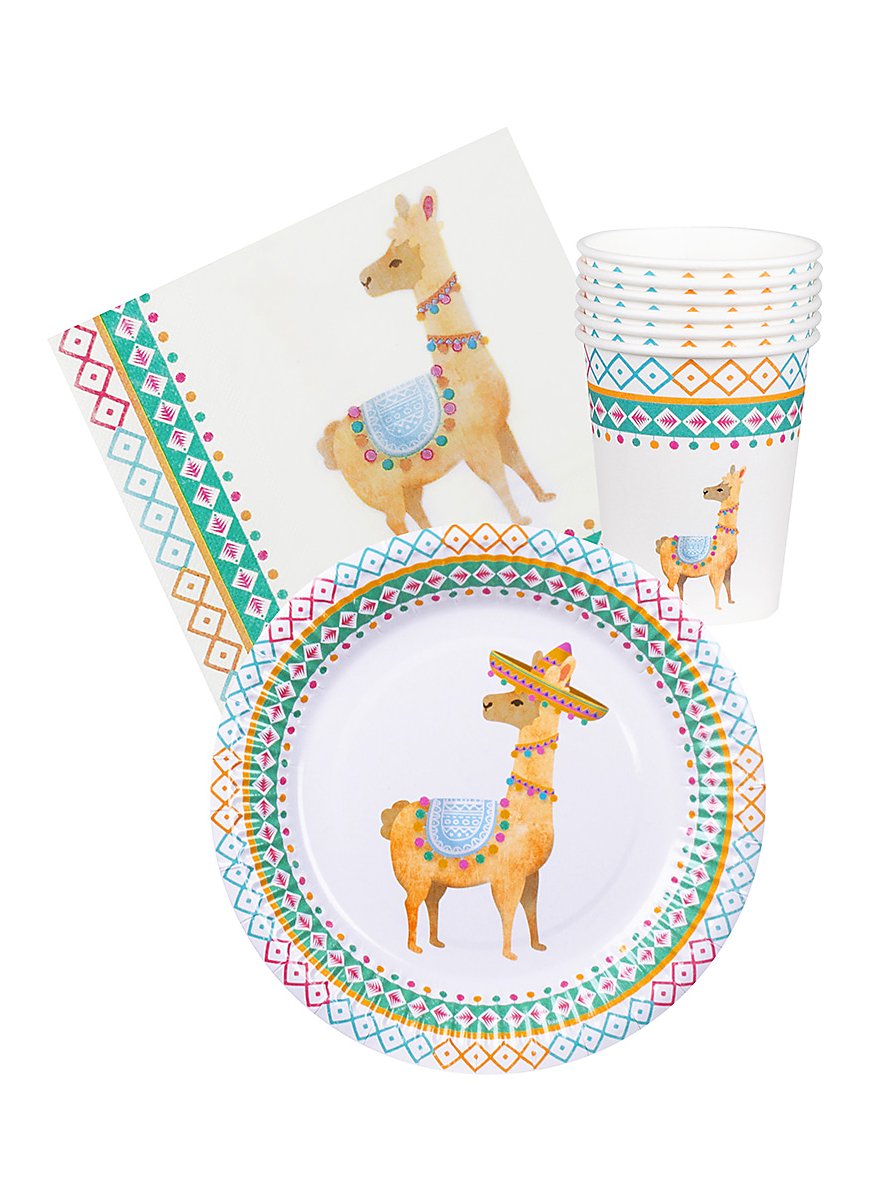 Set de décoration de table Lama Party - maskworld.com