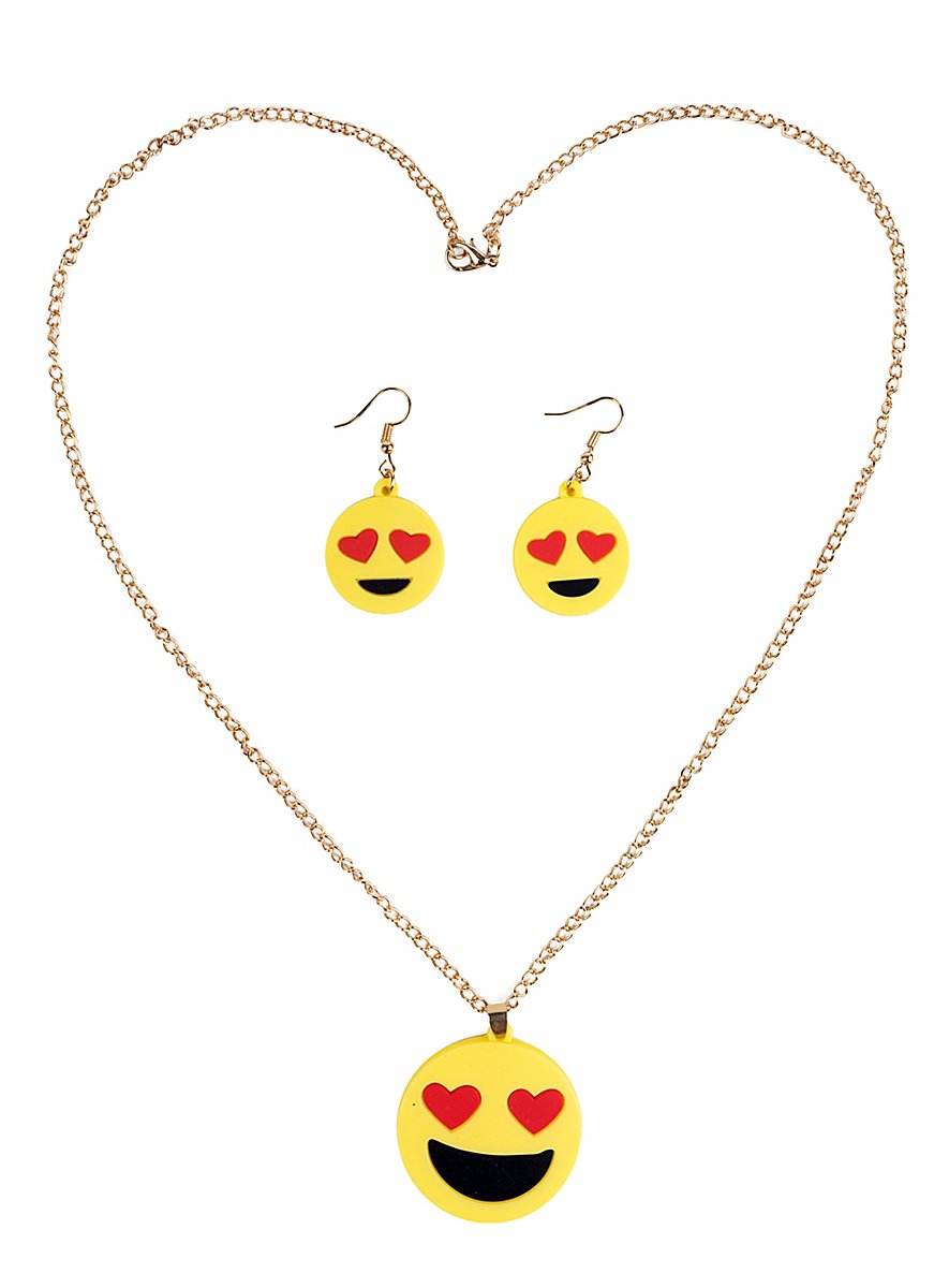 Set di gioielli Smiley - maskworld.com