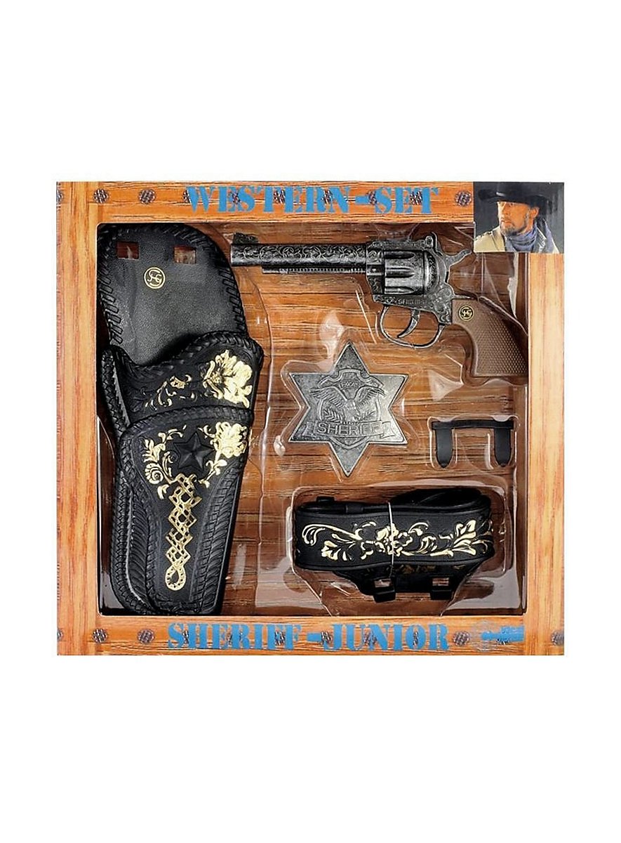 Sheriff accessory set for children with toy gun - maskworld.com