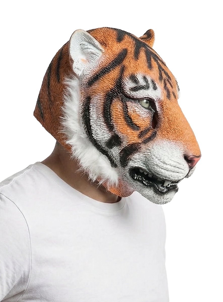 Siberian Tiger Latex Full Mask - maskworld.com