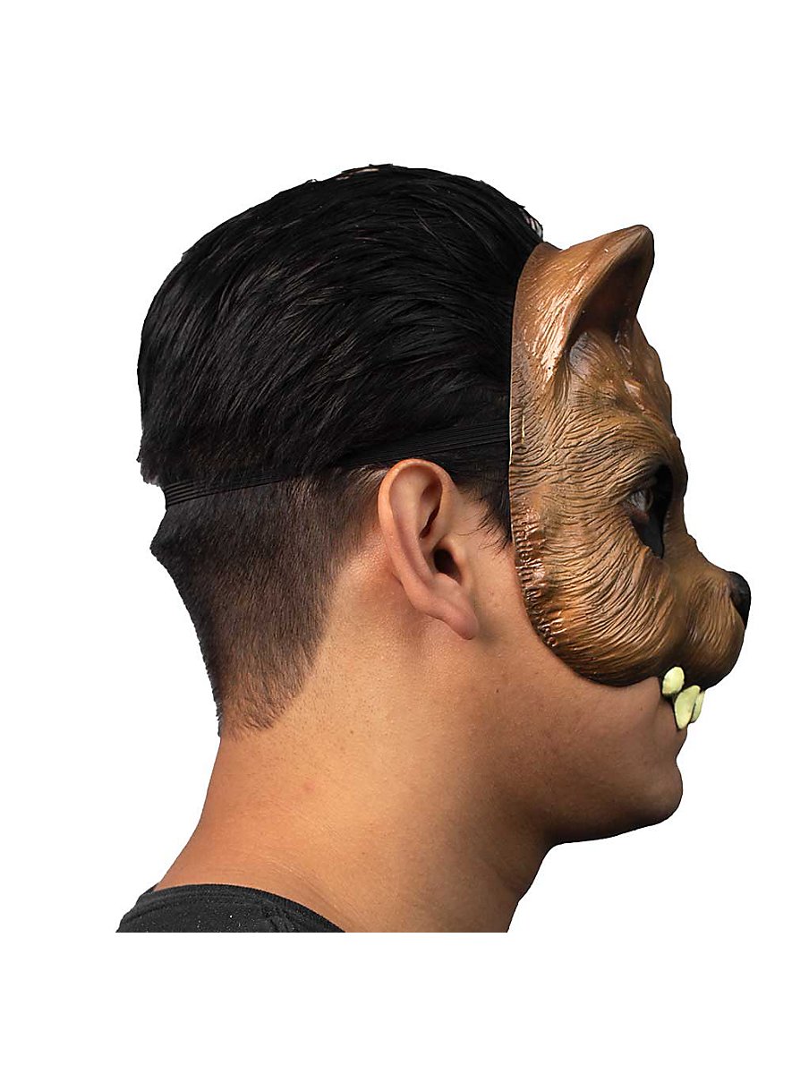 Small werewolf with overbite half mask - maskworld.com