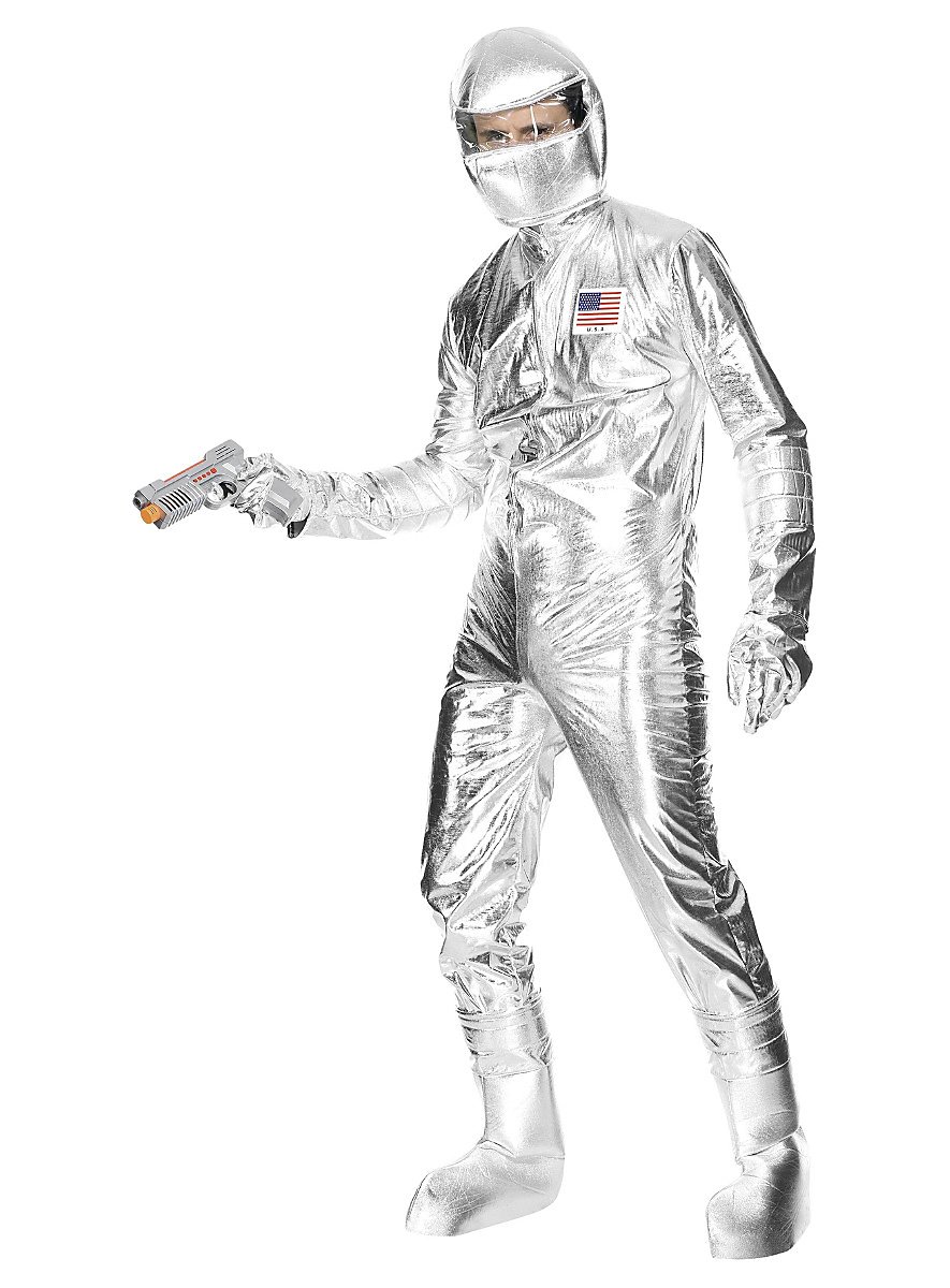 Space suit costume silver - maskworld.com