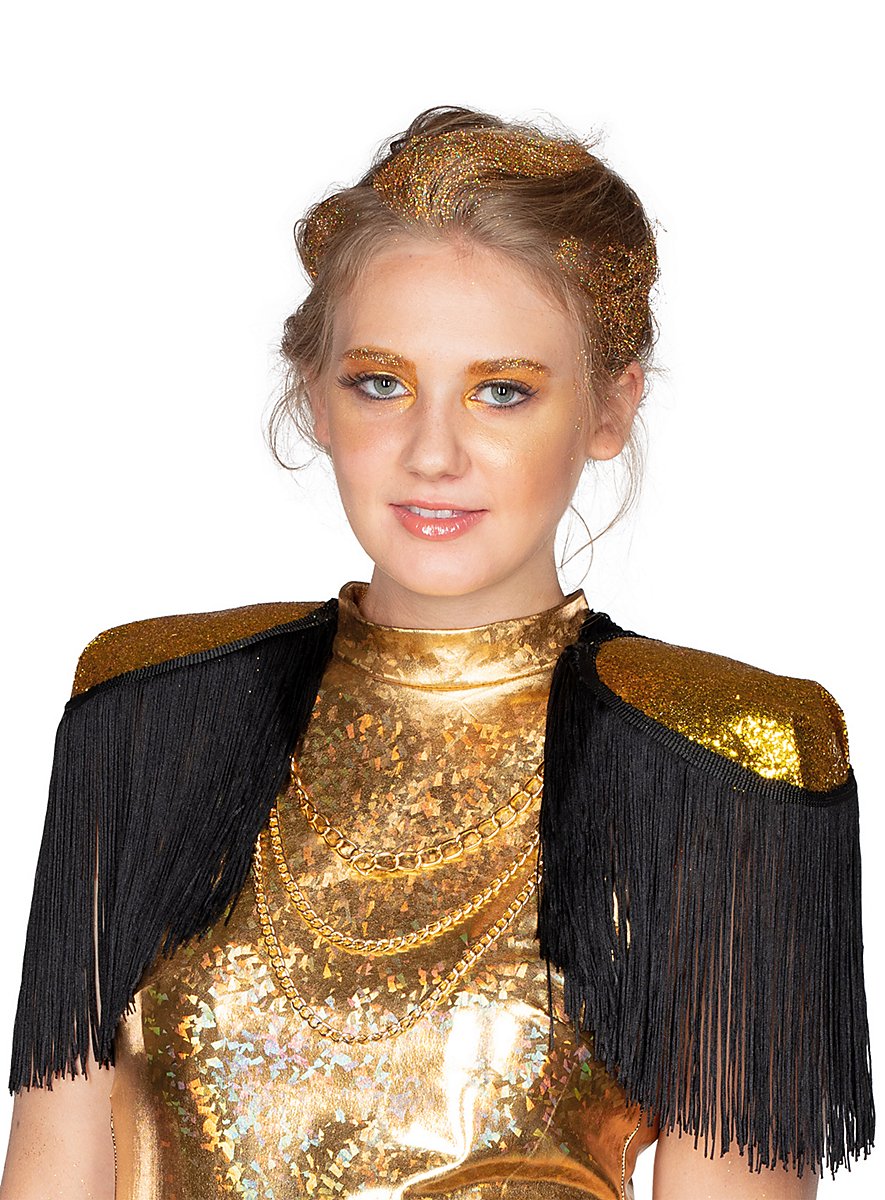 Spalline dorate con frange - maskworld.com