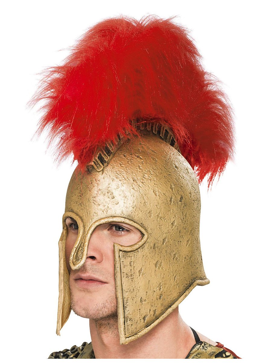 Spartan helmet with red comb - maskworld.com