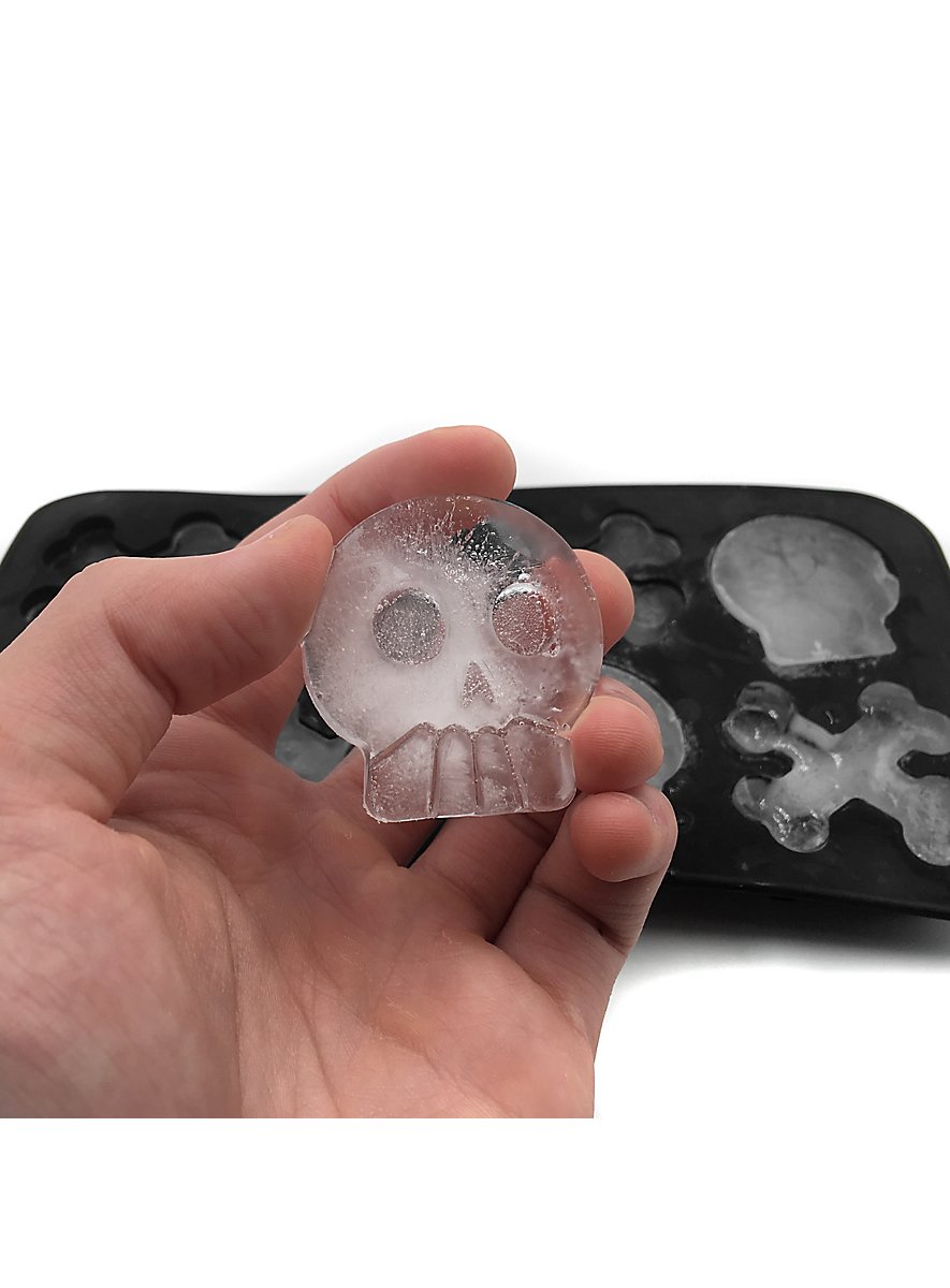 Stampo in silicone a forma di teschio pirata per cubetti di ghiaccio e ...