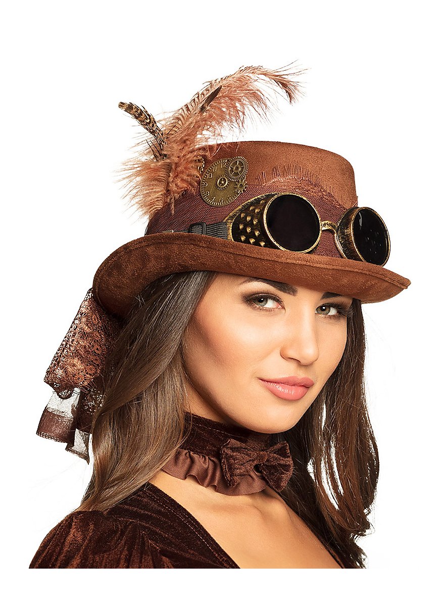 Steampunk ladies hat deluxe - maskworld.com