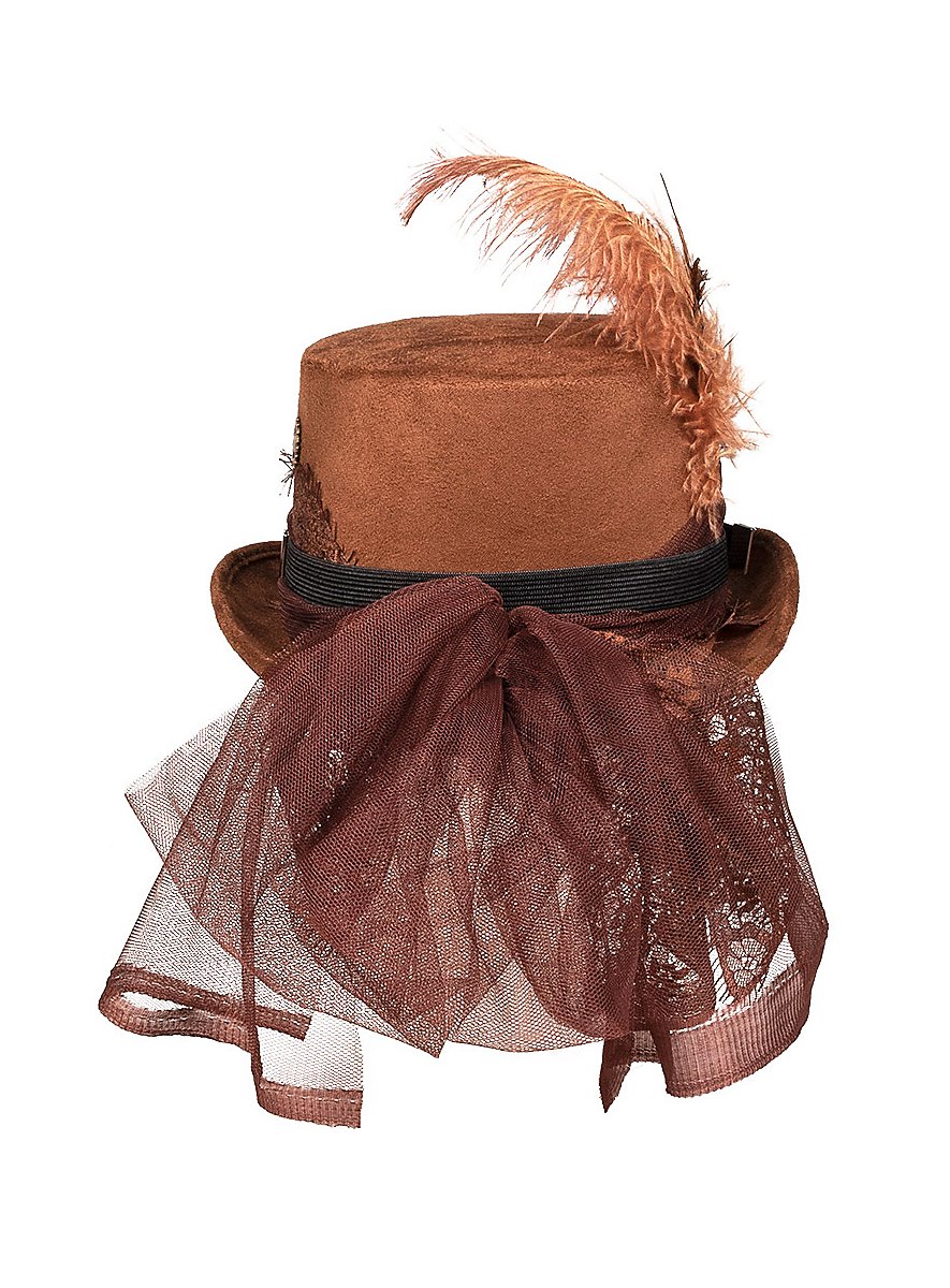 Steampunk ladies hat deluxe - maskworld.com