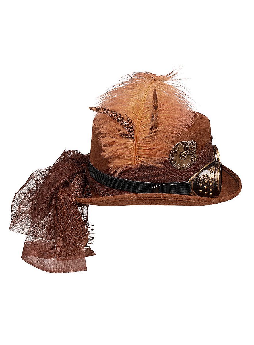 Steampunk ladies hat deluxe - maskworld.com