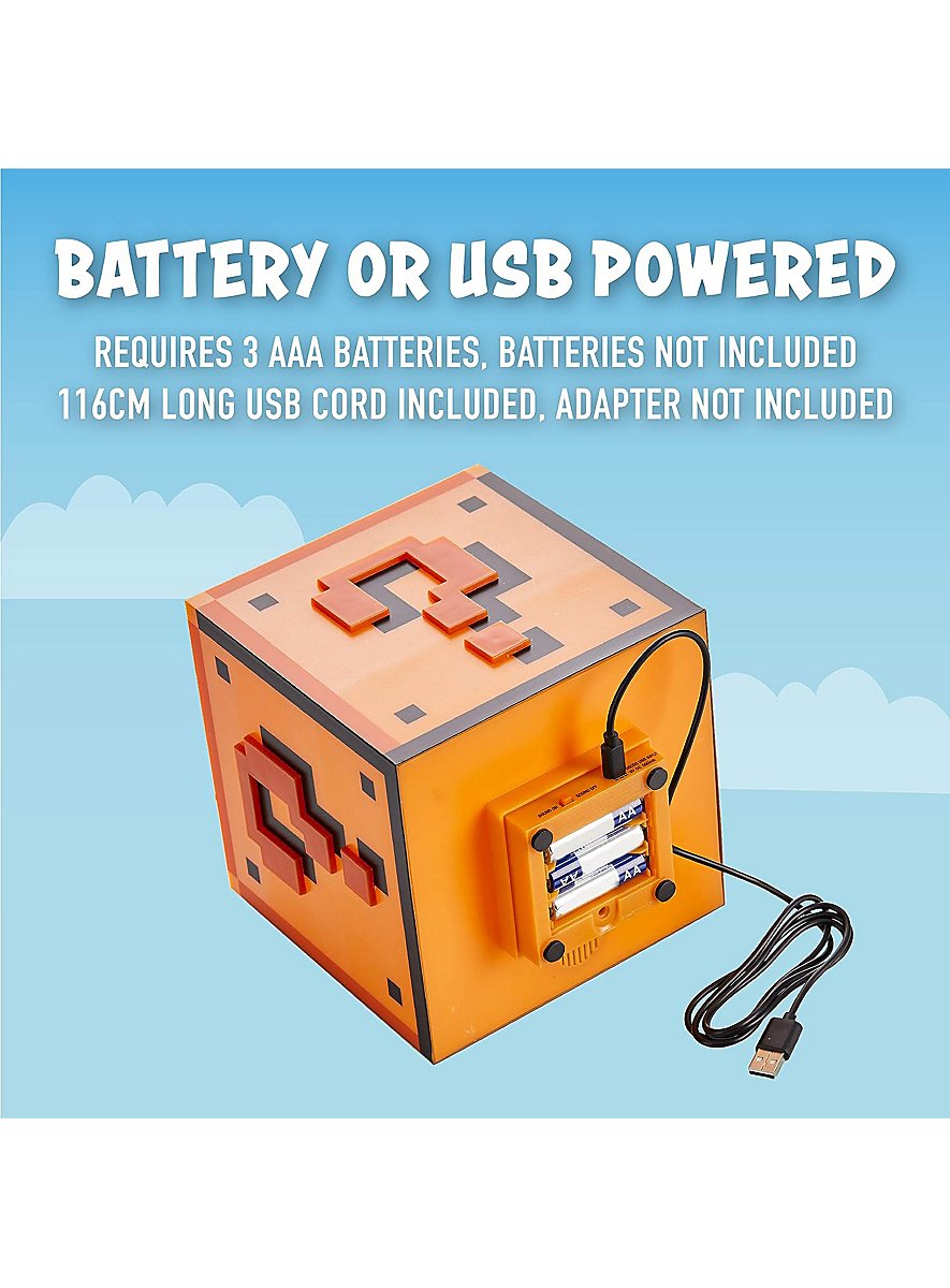 Super Mario Bros. - Lamp question mark block - maskworld.com