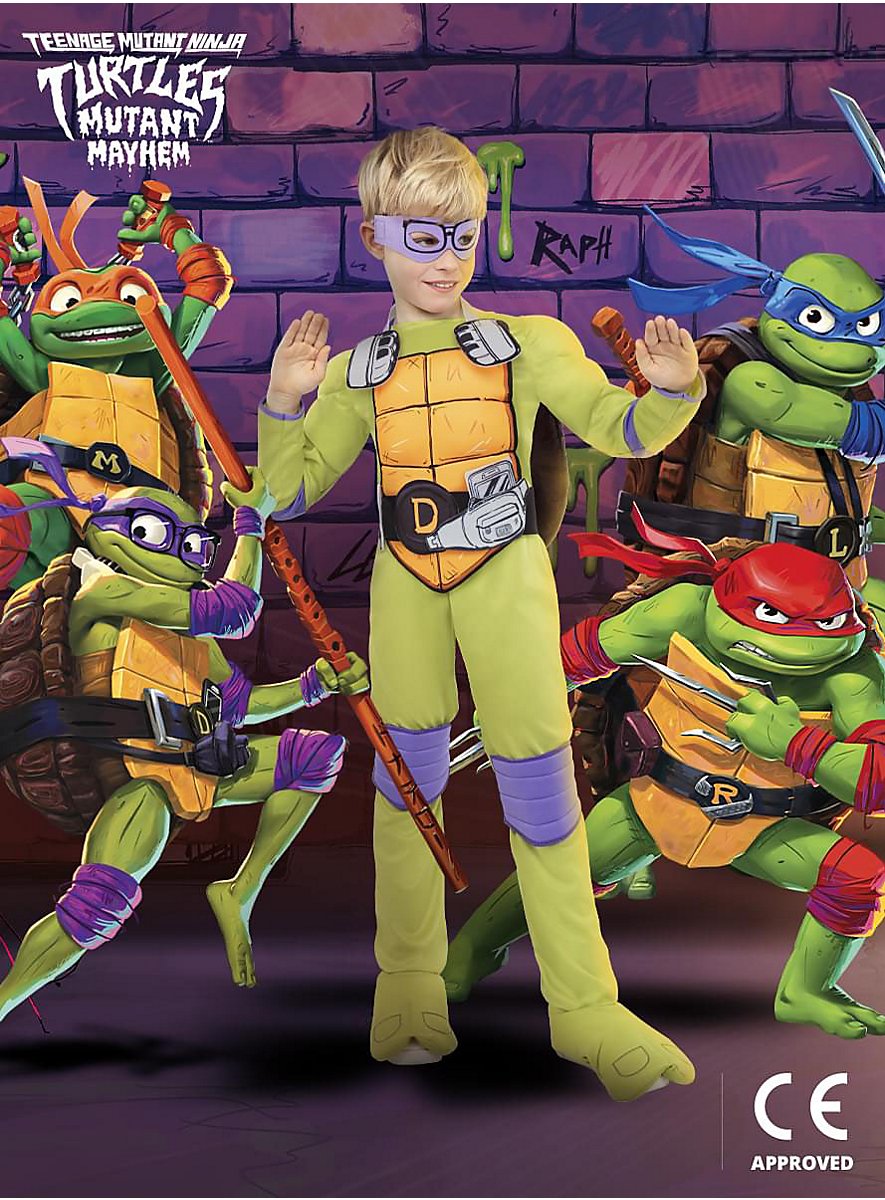 Teenage Mutant Ninja Turtles – Donatello Kostüm für Kinder - maskworld.com