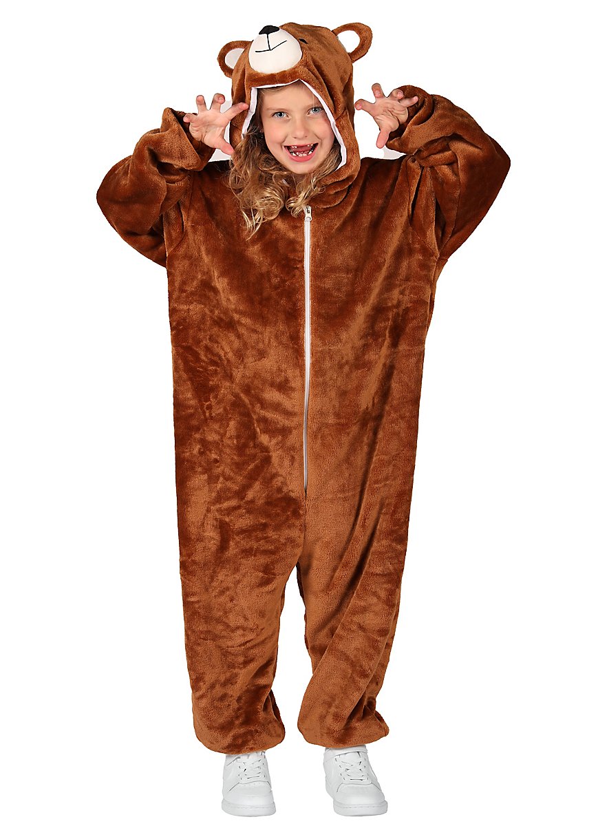 Tuta costume da orso per bambini - maskworld.com