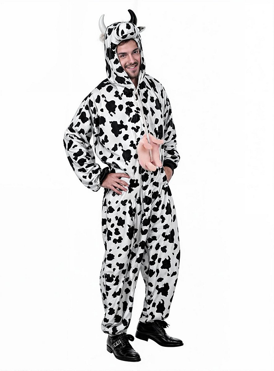 Tuta di mucca con mammella e cappuccio - maskworld.com