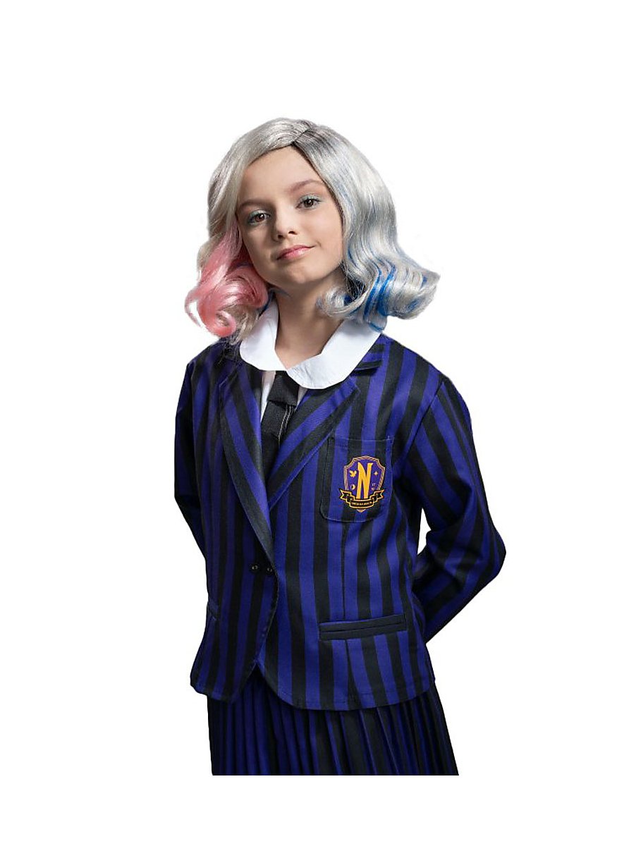 Uniforme scolastica del mercoledì nera e viola per le ragazze ...