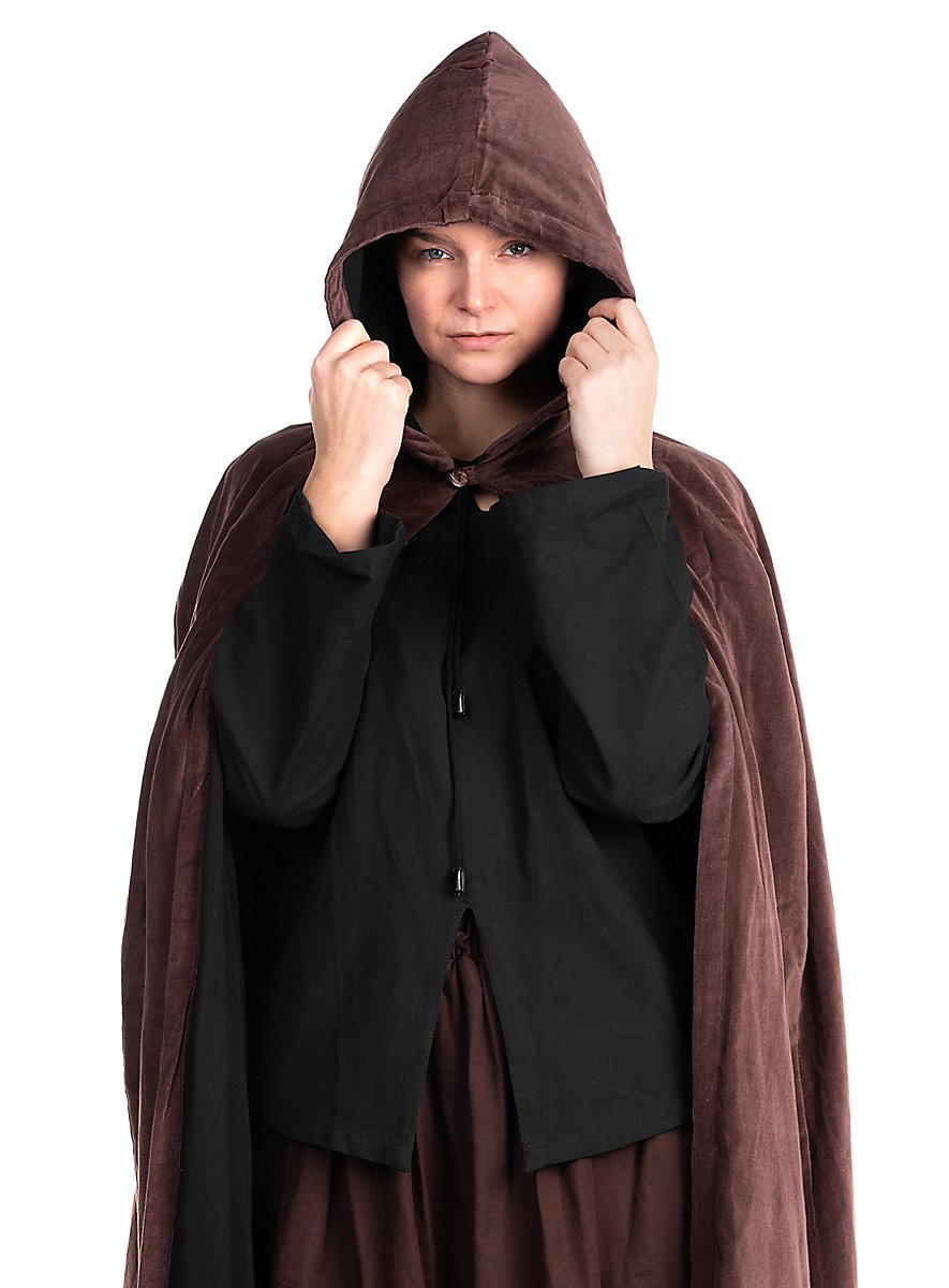Velvet hooded cloak - maskworld.com